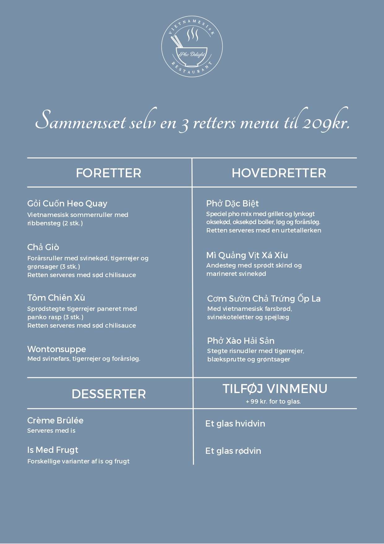 Sammensæt selv din vietnamesiske menu i Randers | Se menukort her